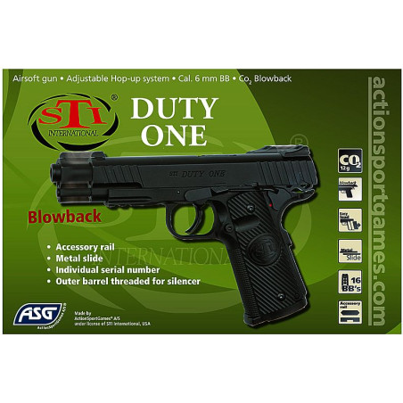 STI Duty One Airsoft Pistol – High Performance GBB CO2 Replica