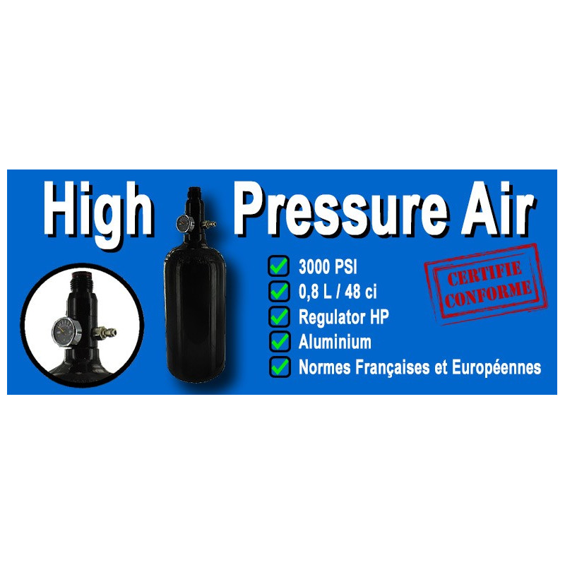 3000 psi refillable paintball bottle with HPA Regulator